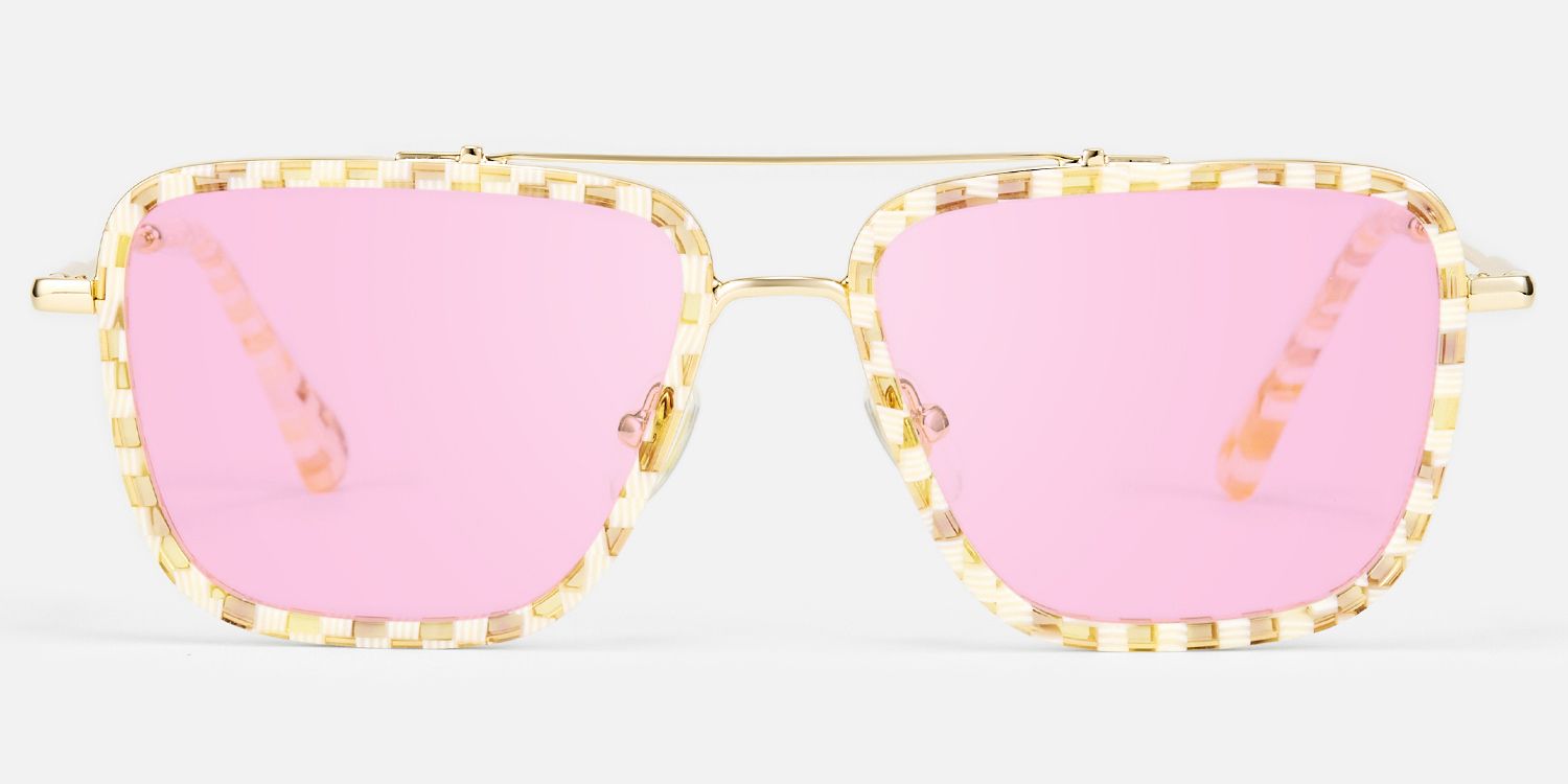 Isla - Aviator Pattern Eyeglasses | Vooglam
