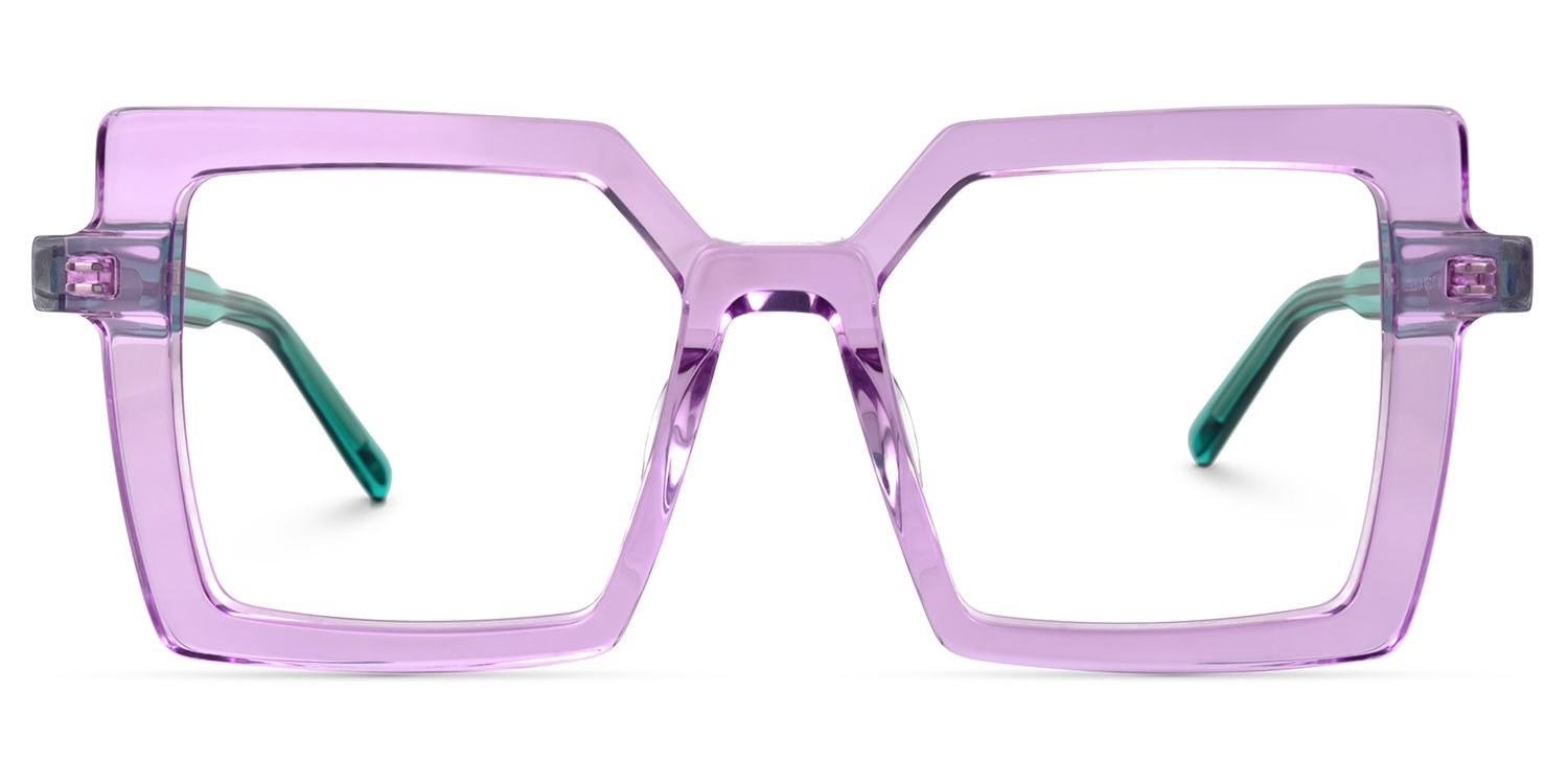 Eilis - Square Purple Eyeglasses | Vooglam