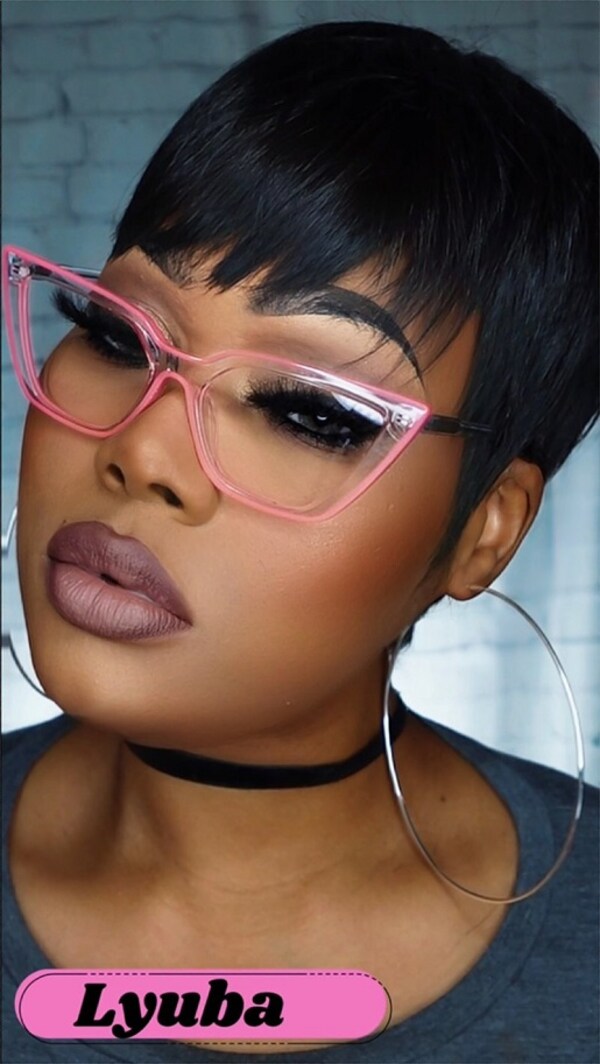 Lyuba - Rectangle Bright/Pink Eyeglasses | Vooglam